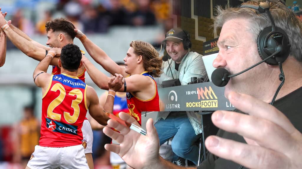 Brian Taylor Blows Up Over The Lions Celebrating Josh Dunkley's First Goal