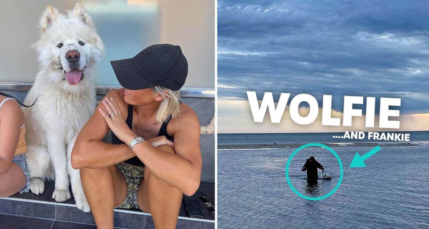 MUM FAIL: Bec Sends Frankie To Do The Doggie Paddle…So She Doesn't Have To!