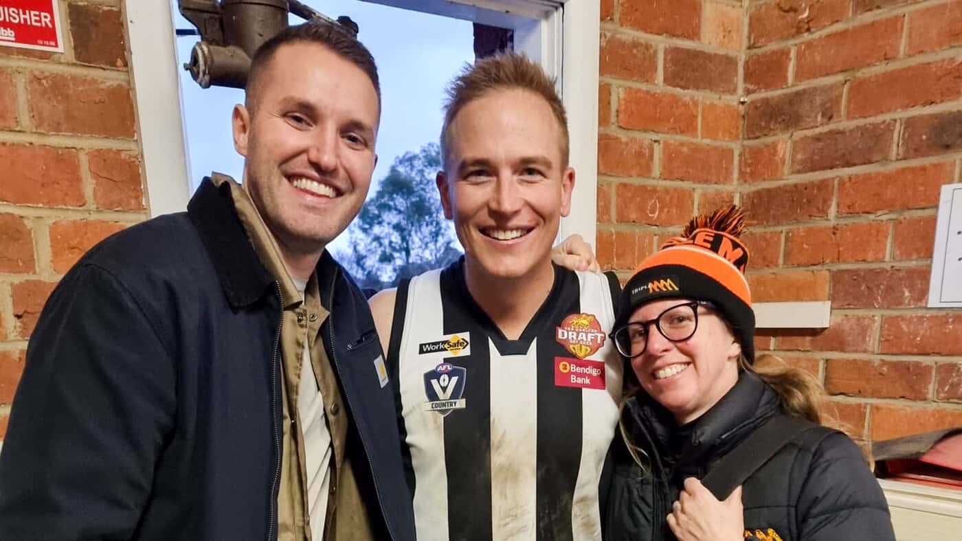 Bernie Vince's Interview After Kicking Eight Goals In The Carlton Draft