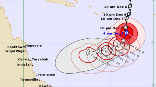 Cyclone Jasper Intensifies To Category Four Over Coral Sea