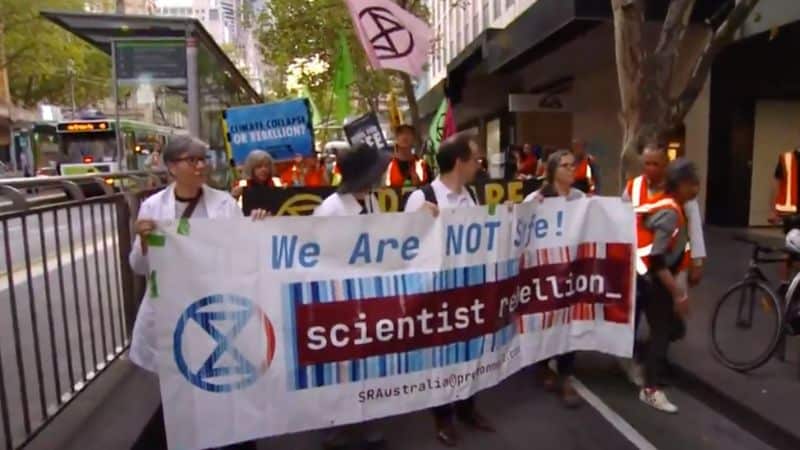 Climate Activists Block Melbourne CBD Street During Morning Rush