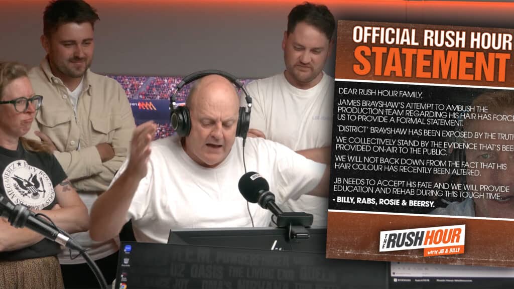 Rush Hour Team Provide A Statement On James Brayshaw's Hair