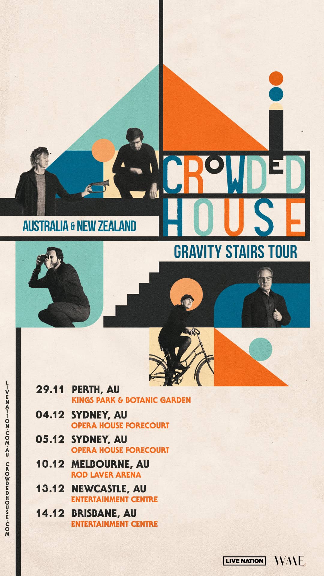 Crowded House Announces Gravity Stairs Australian Tour Dates