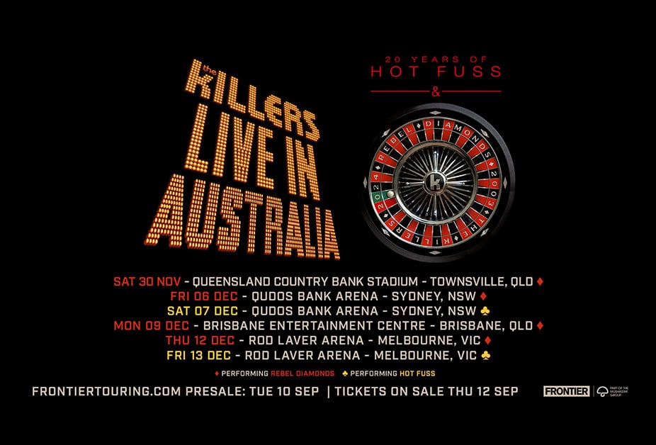The Killers Celebrate 20 Years with 2024 Australian Tour