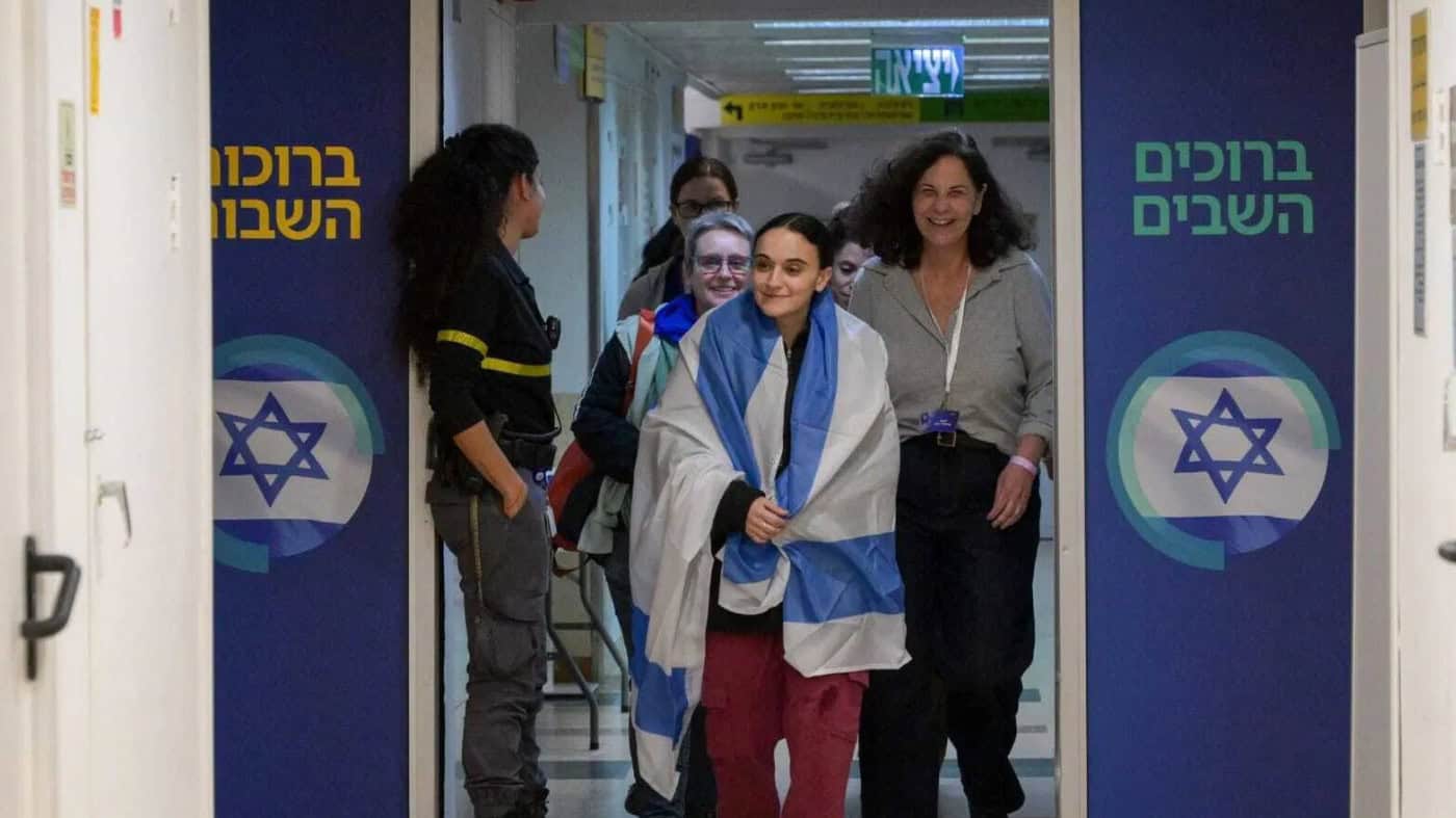 Three Israeli female hostages freed, reunited with loved ones