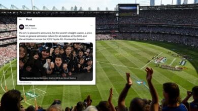 AFL freezes ticket prices for 2025 Season