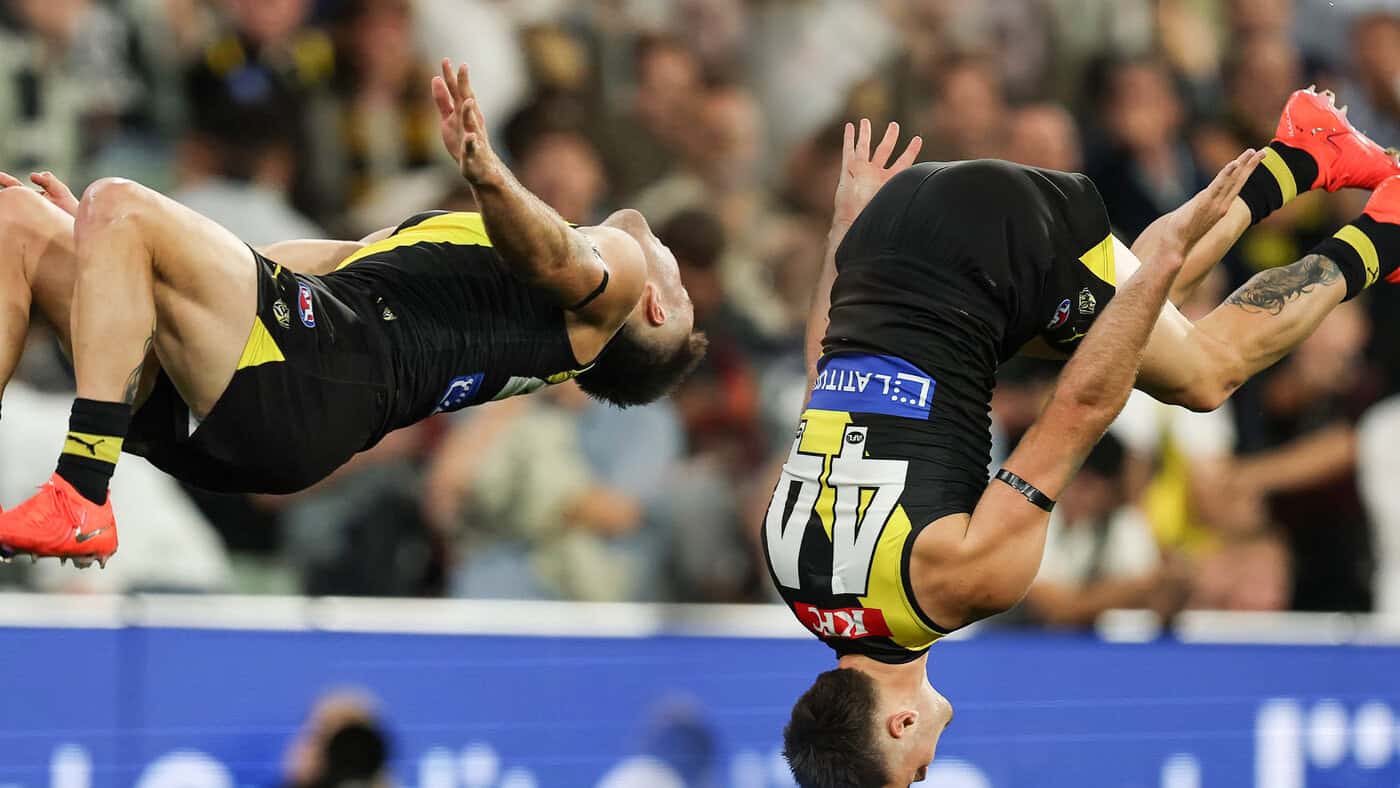 Triple M Footy's Call Of Seth Campbell's Backflip Celebration