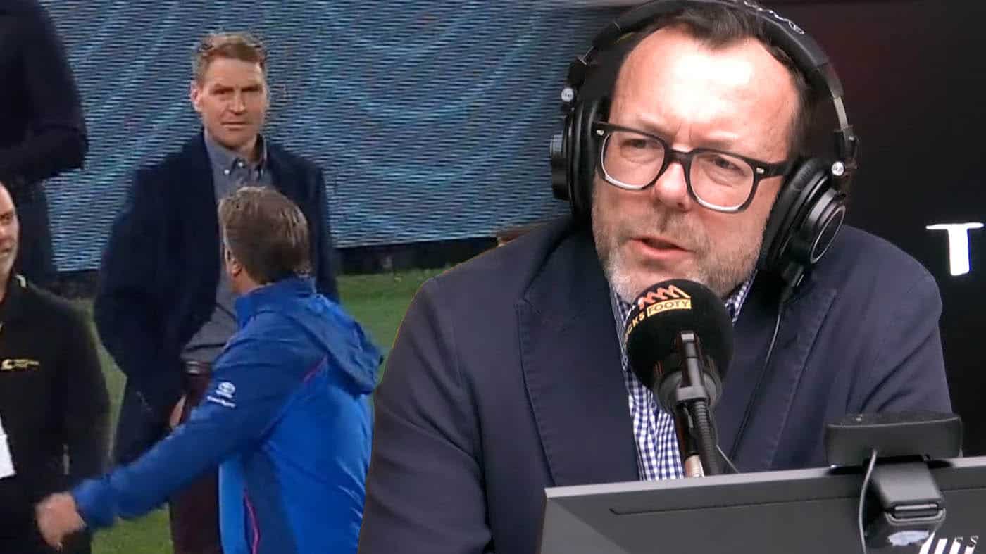 What Luke Beveridge Said To Kane Cornes On The Boundary Before The Cats ...